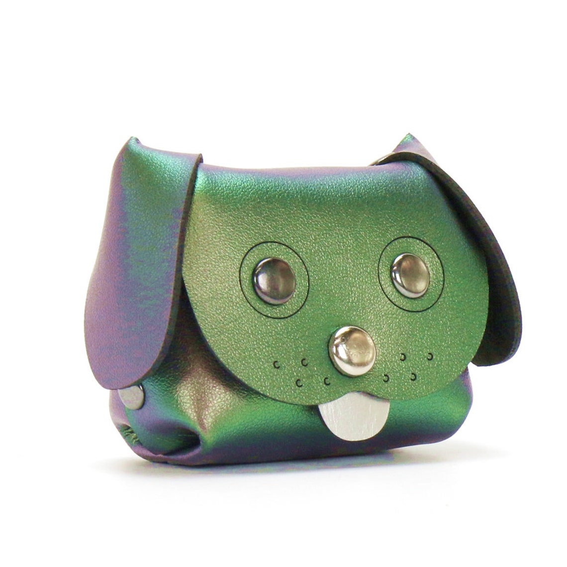 Dog Coin Purse Earbud Case Vegan Leather Dog Coin Purse - Etsy