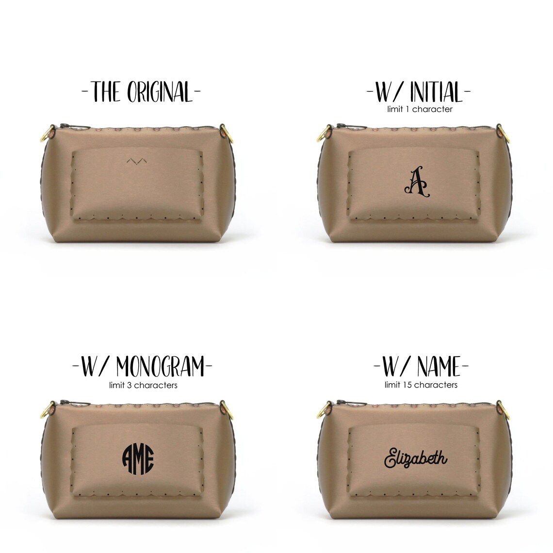 Mocha Small Crossbody Bag Personalized Handbag Tan Vegan | Etsy