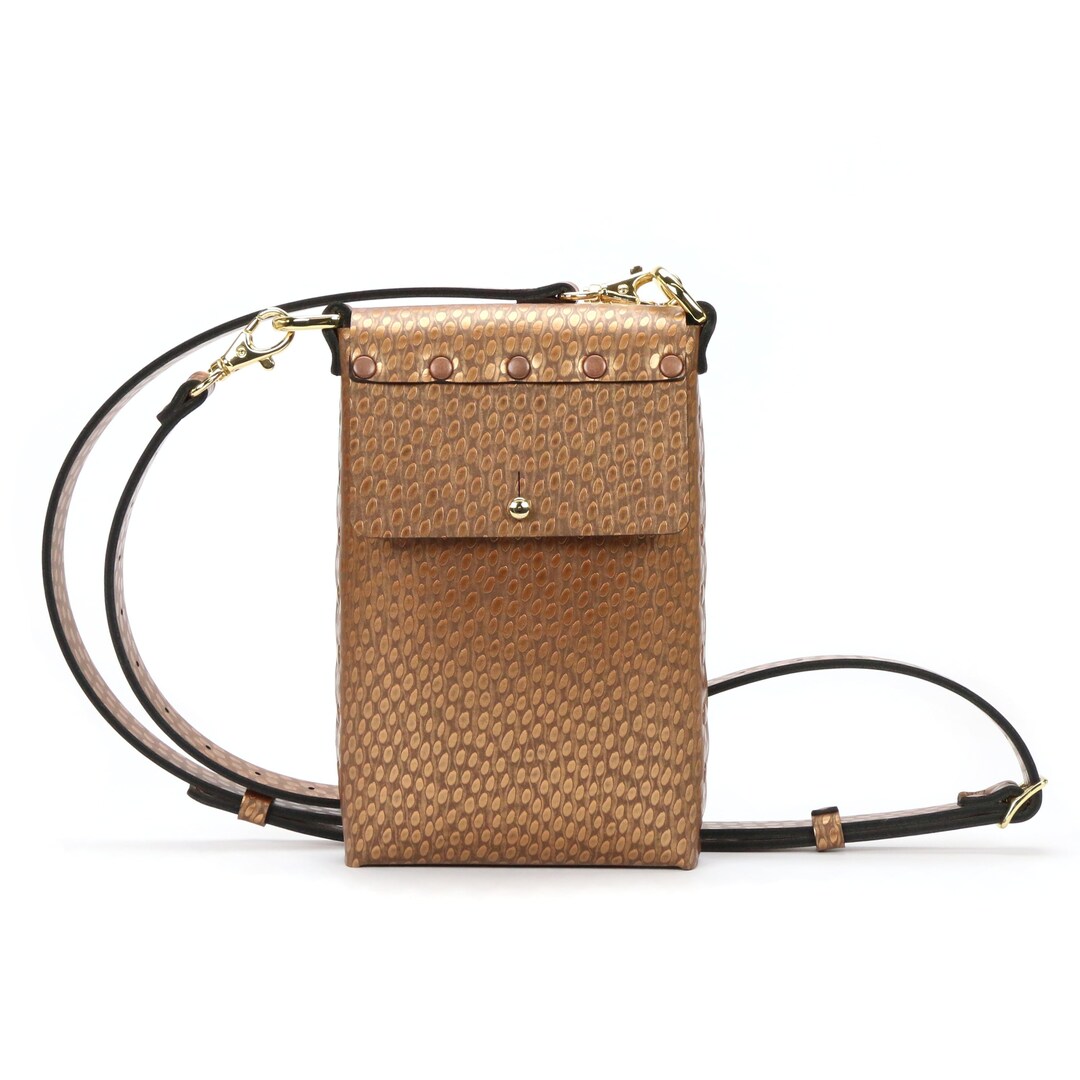 Copper Mobile Bag | Copper Cell Phone and Travel Bag | Vegan Crossbody ...