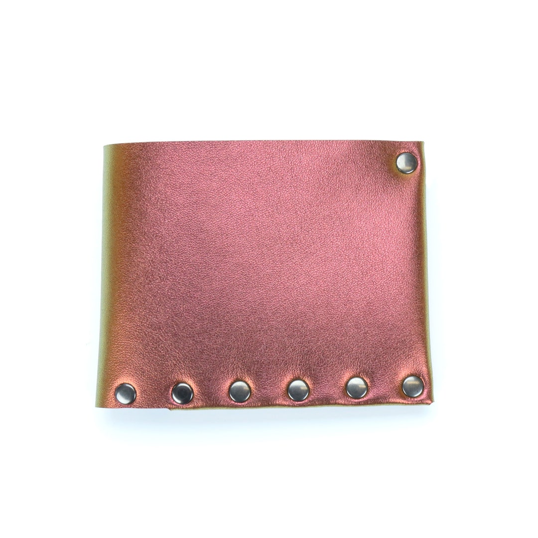 Ruby Folding Wallet | Ruby Red Iridescent Wallet | Bi-fold | Card ...