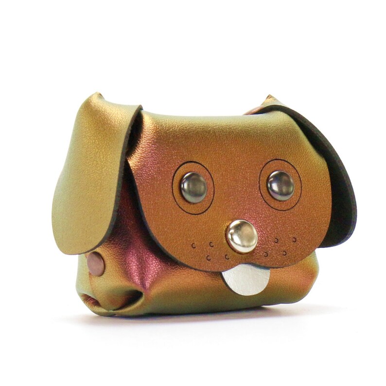 Dog Coin Purse Earbud Case Vegan Leather Dog Coin Purse - Etsy