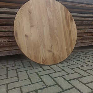 Solid Oak Round Tabletops, Oak Tabletop, Natural Oak, Solid Oak, Custom ...
