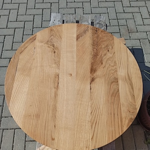 Solid Oak Round Tabletops, Oak Tabletop, Natural Oak, Solid Oak, Custom ...