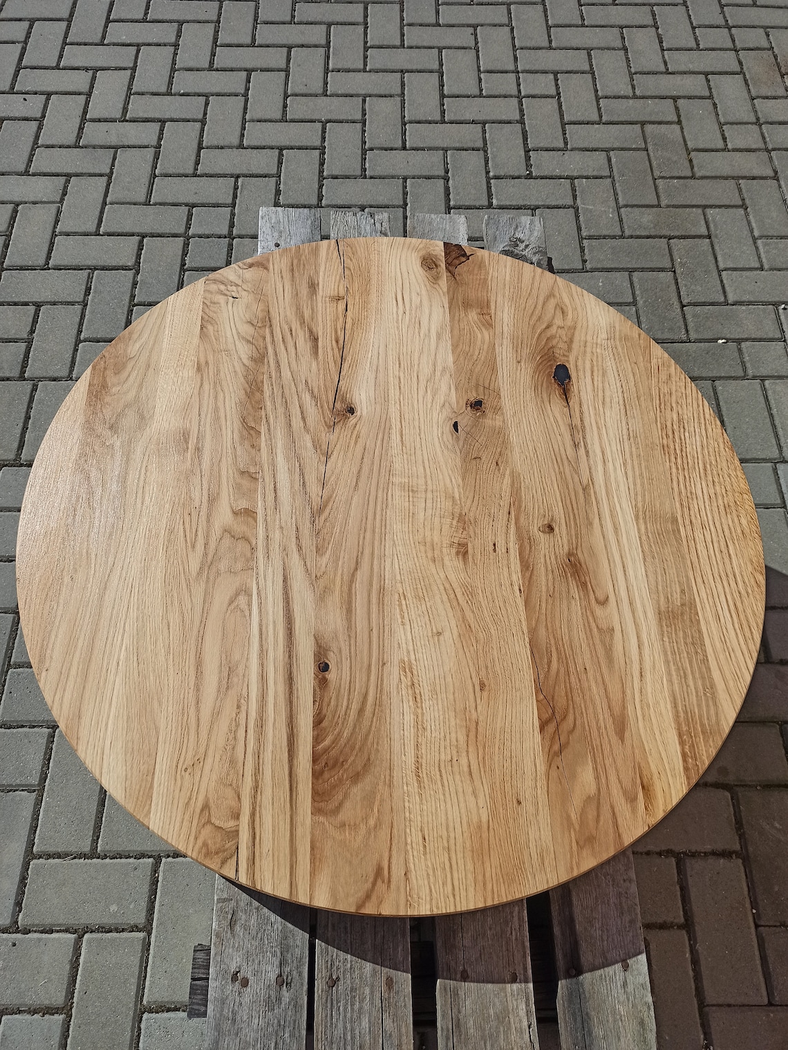 Solid Oak Round Tabletops, Solid Rustical Oak Round Tabletops, Oak ...
