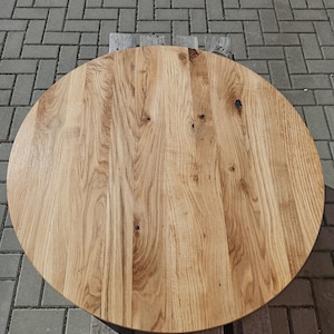 Solid Oak Round Tabletops, Solid Rustical Oak Round Tabletops, Oak ...