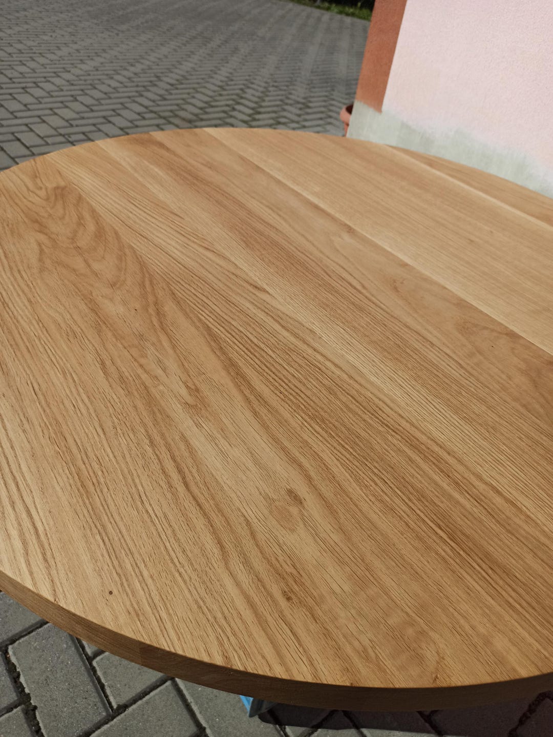 Solid Oak Round Tabletops, Oak Tabletop Without Knots, Natural Oak ...