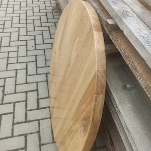 Solid Oak Round Tabletops, Oak Tabletop, Natural Oak, Solid Oak, Custom ...