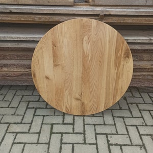 Solid Oak Round Tabletops, Oak Tabletop, Natural Oak, Solid Oak, Custom ...
