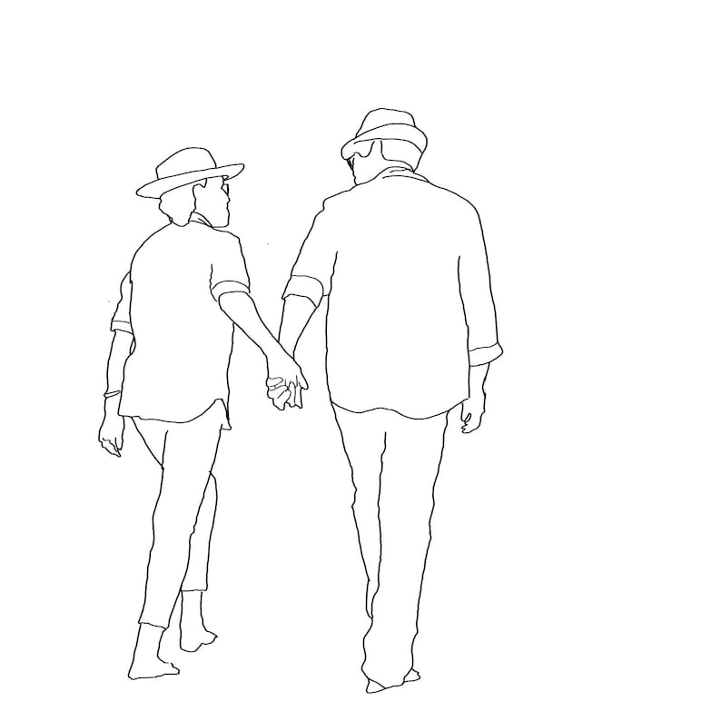 Personalised Digital Line Drawing for Download, Minimalist, Wall Art ...