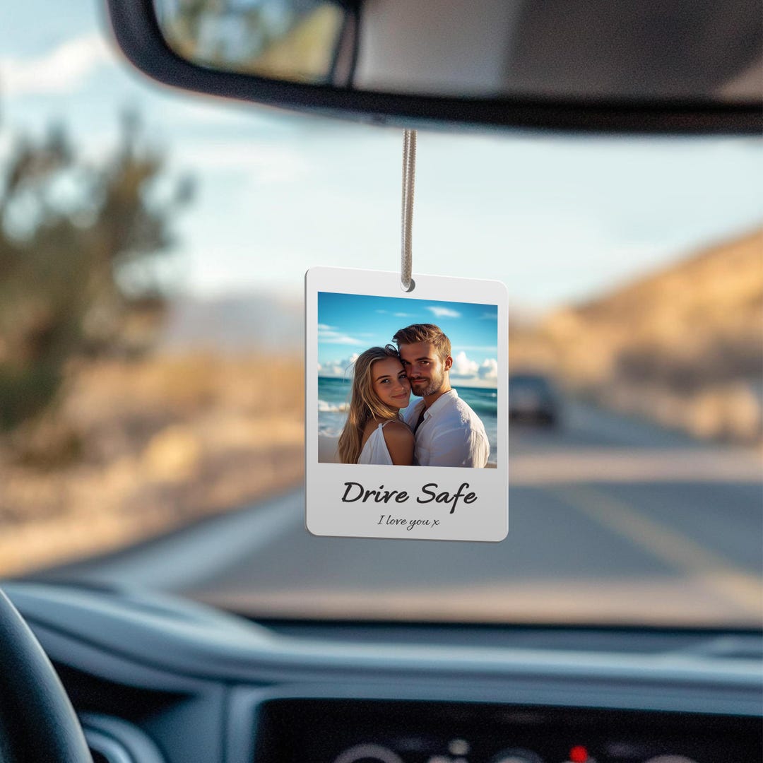 Custom Photo Car Hanger, Personalized Photo Car Ornament, First Car ...