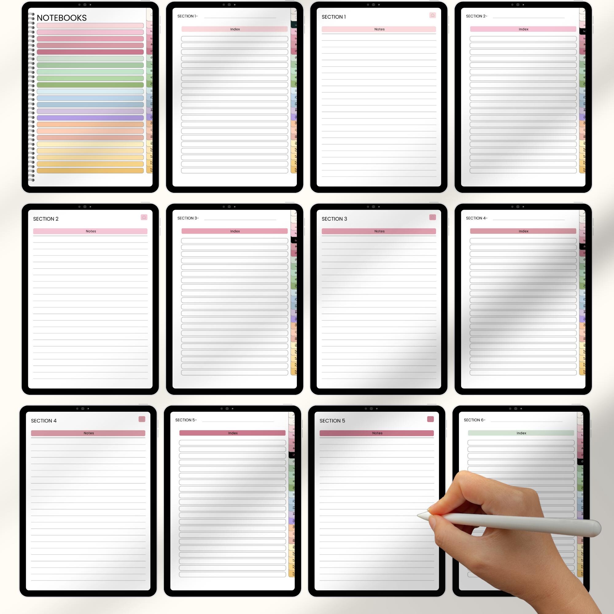 Remarkable Paper Pro Notebooks Bundle, Remarkable 2 Templates ...