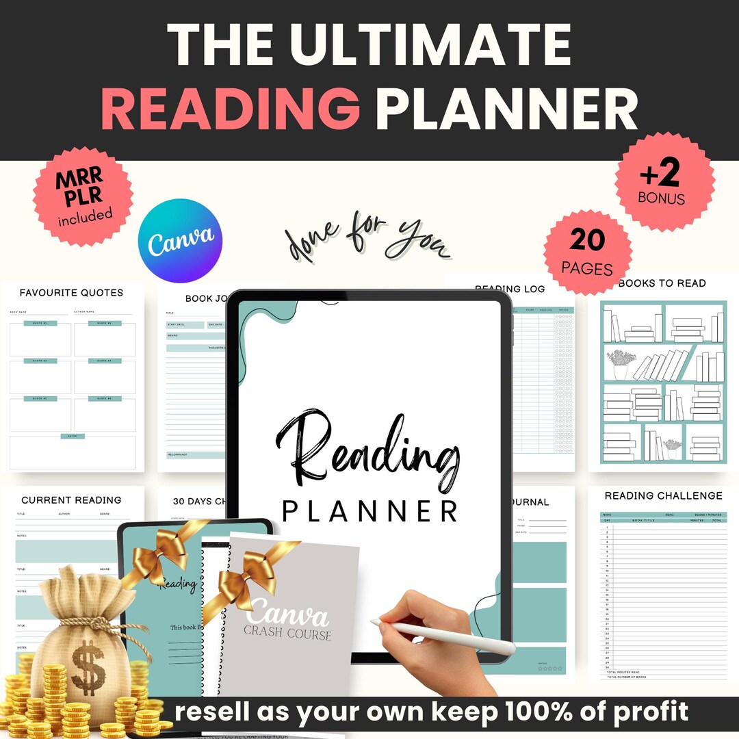 Reading Journal 2025, Remarkable Template, Reading Tracker, DFY ...
