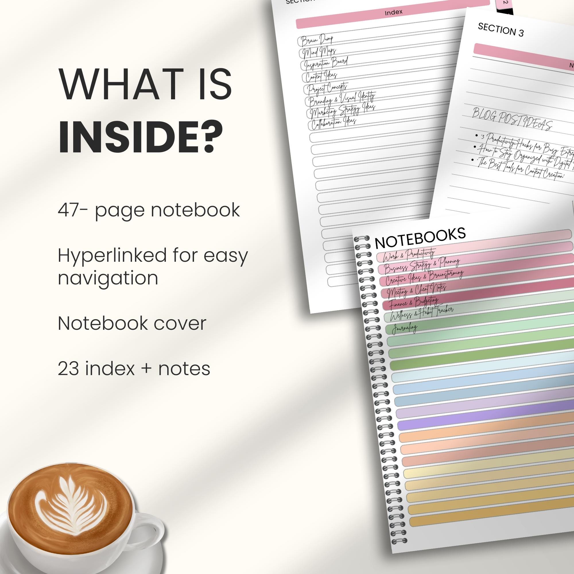 Remarkable Paper Pro Notebooks Bundle, Remarkable 2 Templates ...