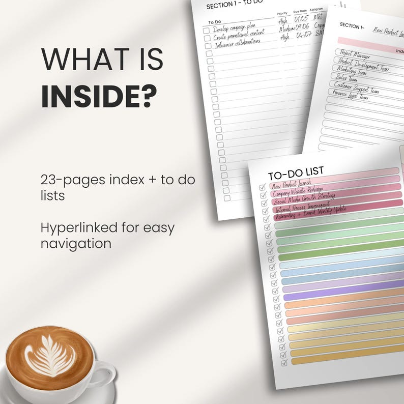 To Do List Notebooks for Remarkable Paper Pro, to Do List for ...