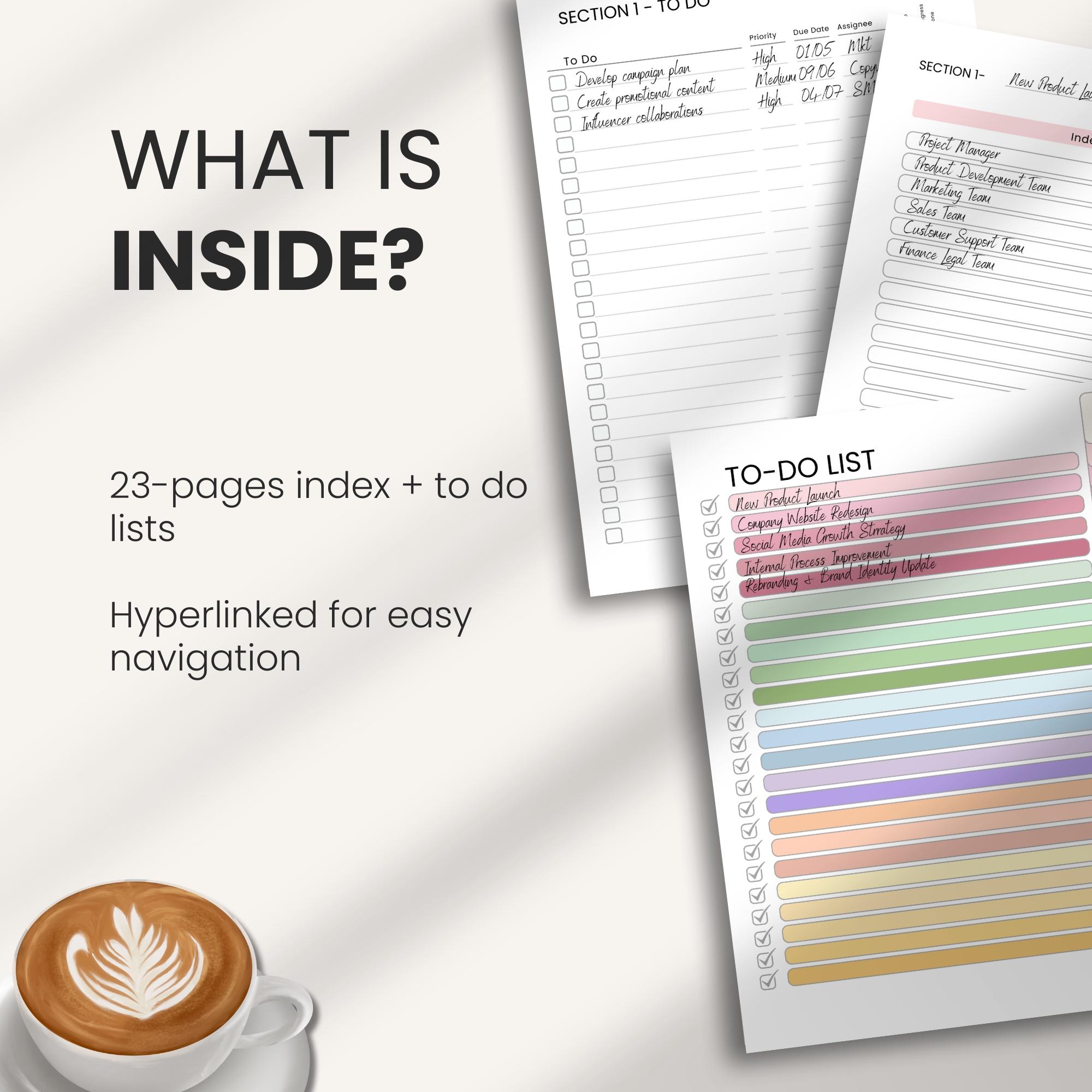To Do List Notebooks for Remarkable Paper Pro, to Do List for ...