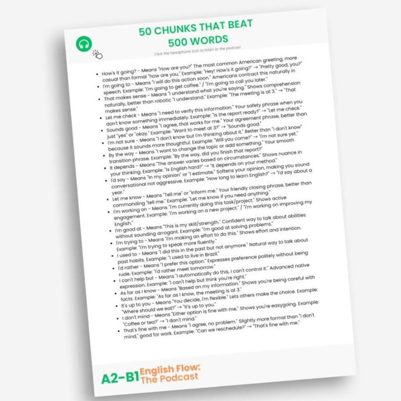 50 Chunks That Beat 500 Words - Etsy