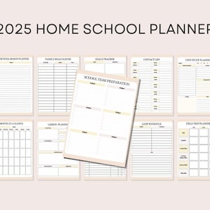 Editable Home School Planner, Printable, Digital, Student Template, PDF ...