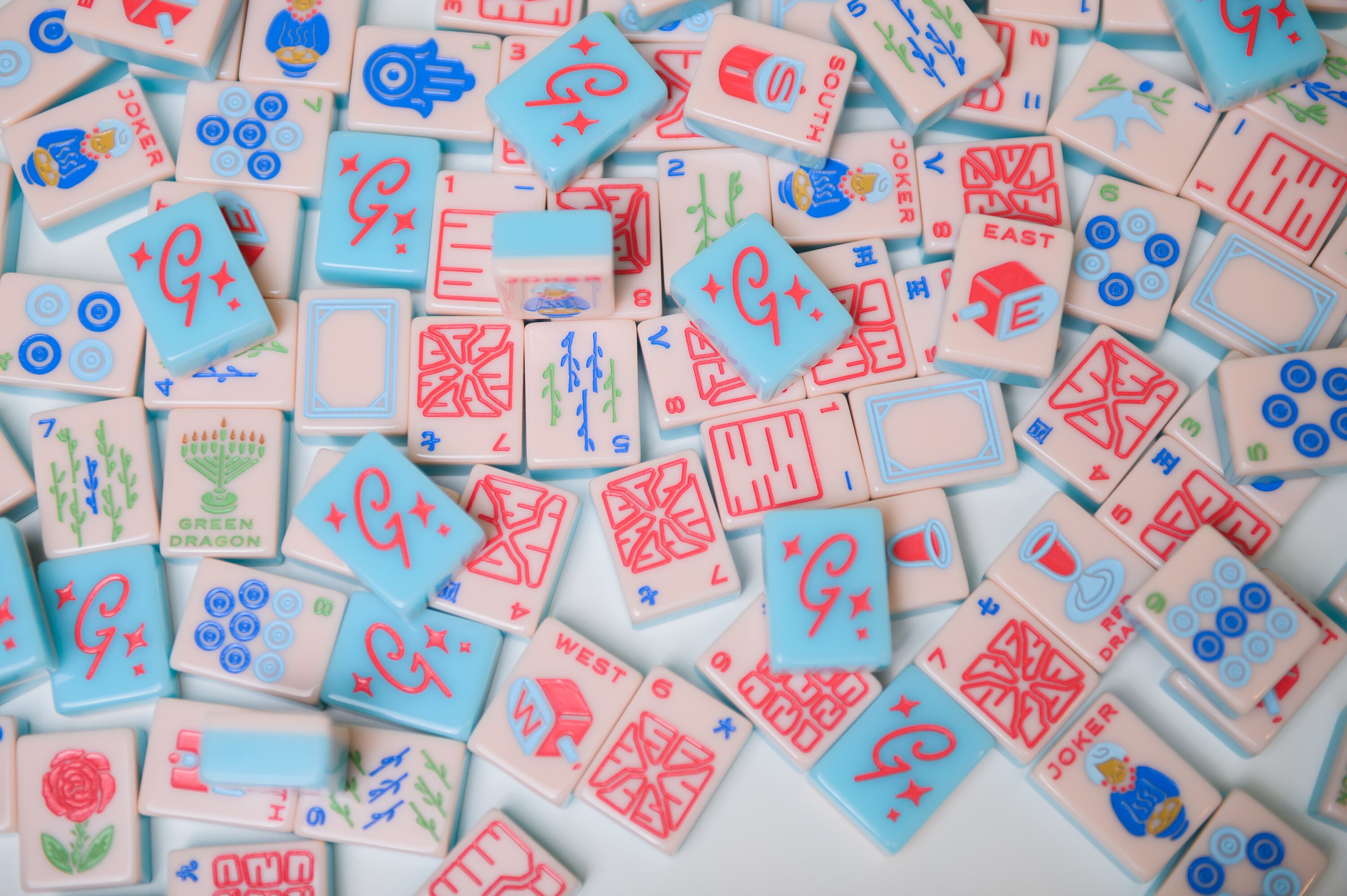Luxury Mahjong Tile Set - Hand-crafted Jewish-themed Tiles - Etsy