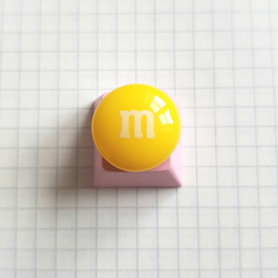 UK Shop Yellow Letter M Keycap - Etsy