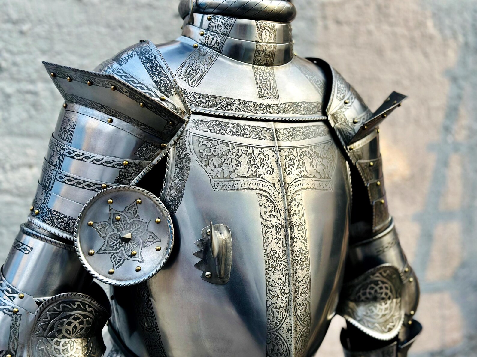 European Armor Suit Medieval Cosplay Full Body Armor Suit Battle Ready ...