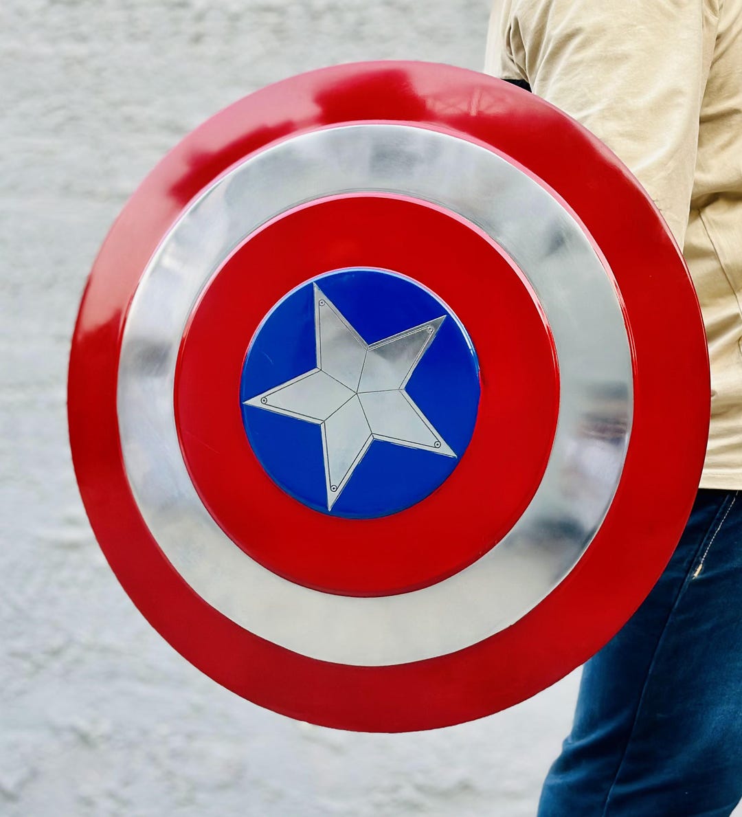 The First Avenger Shield Captain America Shield Metal Prop Replica 1:1 ...