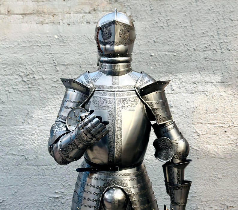 European Armor Suit Medieval Cosplay Full Body Armor Suit Battle Ready ...
