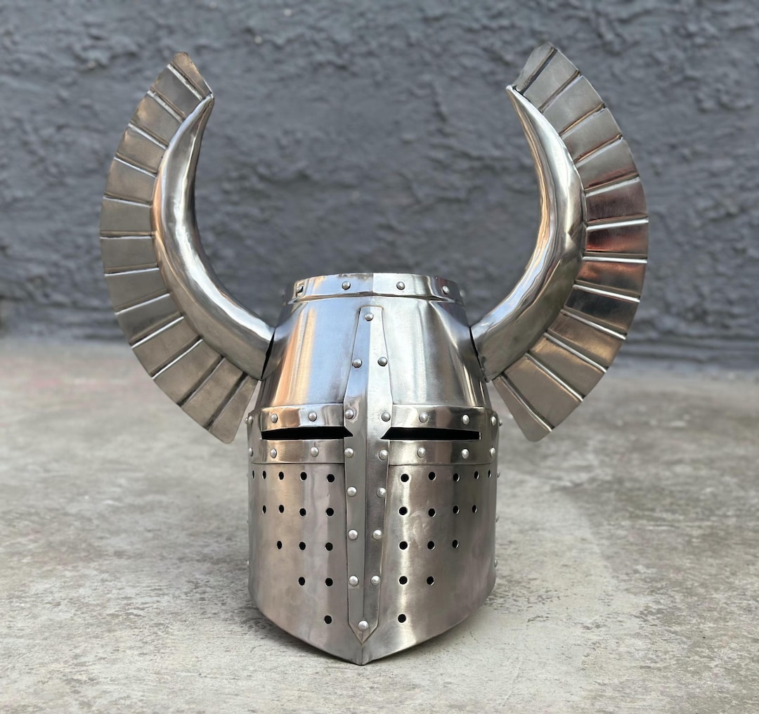 Teutonic Knights Helmet Medieval LARP Role Play Steel Helmet - Etsy