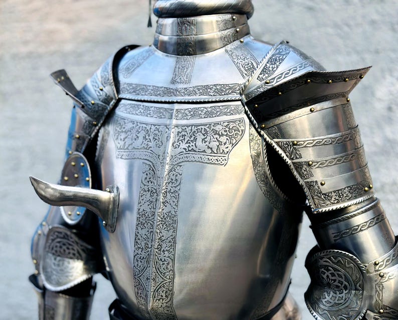 European Armor Suit Medieval Cosplay Full Body Armor Suit Battle Ready ...