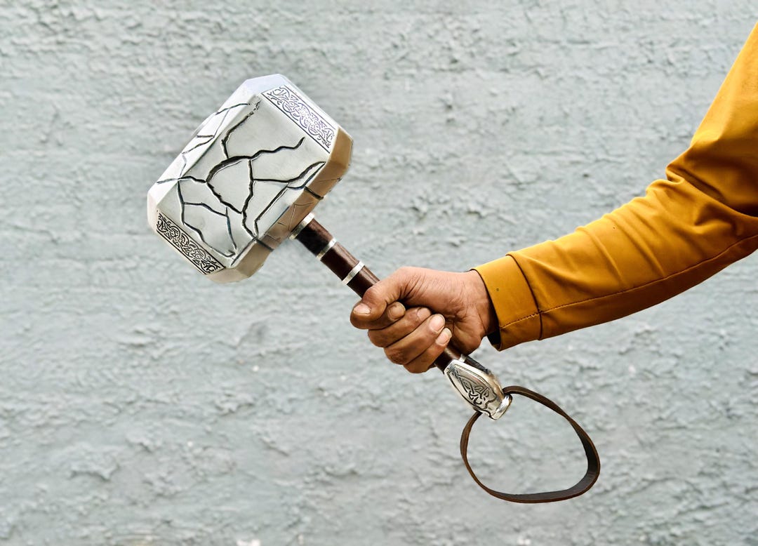 Thor Reforged Hammer Thor Broken Mjolnir Cosplay 1/1 Scale Movie Prop ...