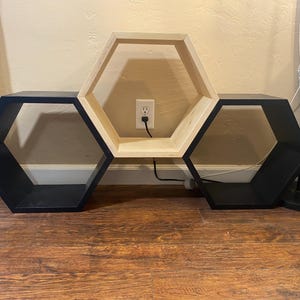 Hexagonal Base Piece Solid Wood Console Table Made in USA - Etsy