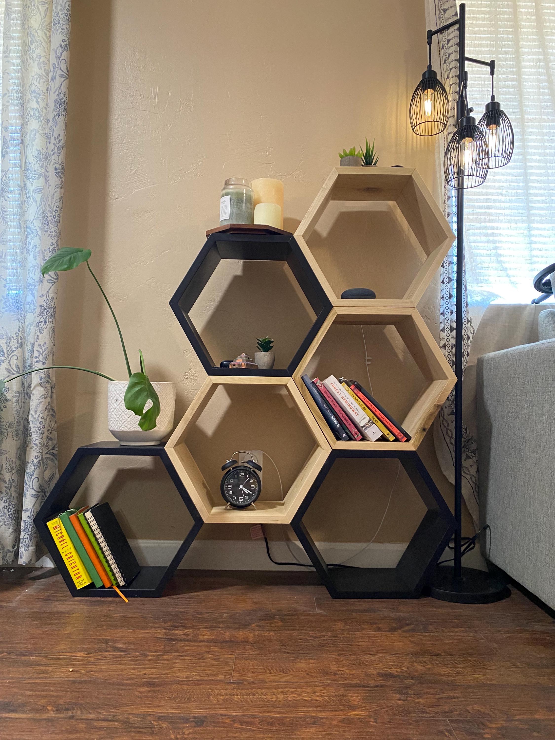 Hexagonal Base Piece Solid Wood Console Table Made in USA - Etsy