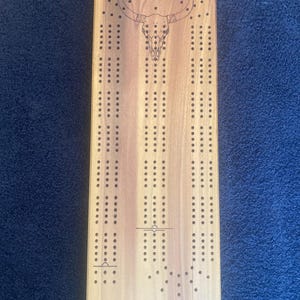 Cribbage Board Southwest Wood Burned Cow Skull Southwest Style - Etsy