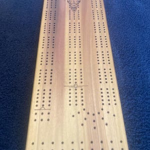 Cribbage Board Southwest Wood Burned Cow Skull Southwest Style - Etsy