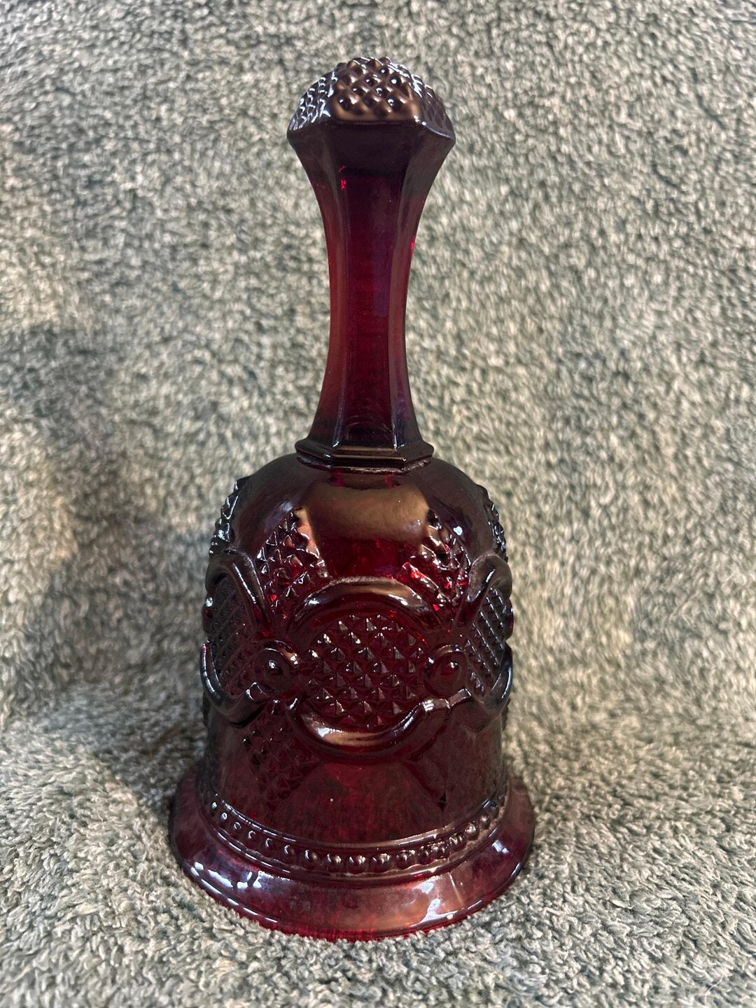 Christmas 1979 Red Glass Bell From Avon - Etsy