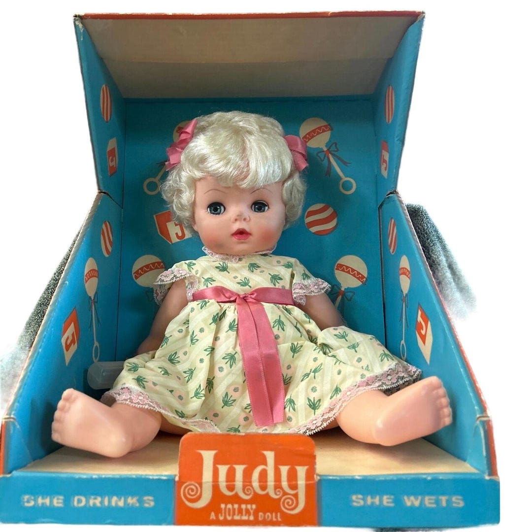 Judy A Jolly Doll 1960s in Original Box Sleeps Drinks Wets - Etsy