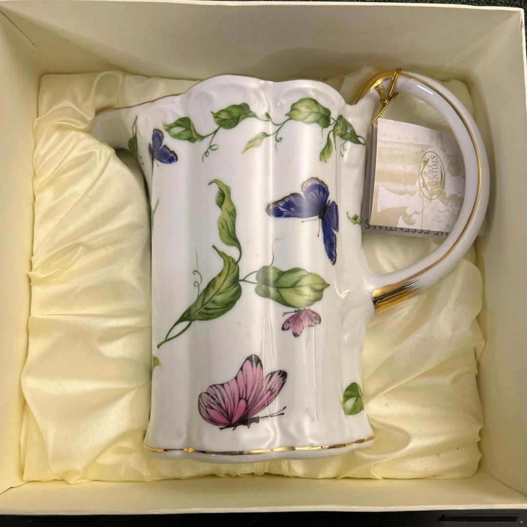 Butterfly Garden Pitcher I Godinger and Co New Old Stock Mint - Etsy
