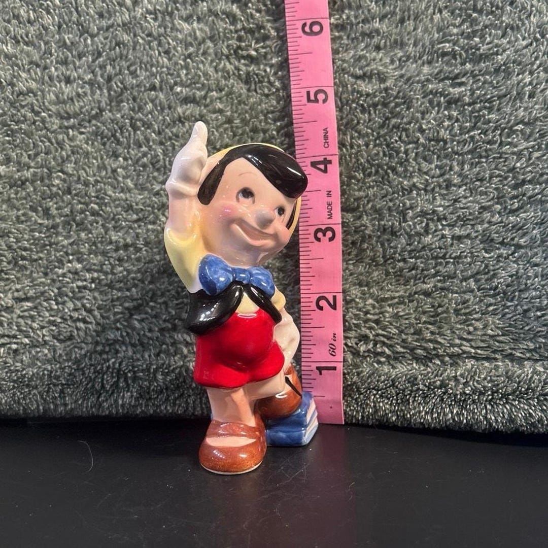 Vintage Pinocchio Ceramic Figure Walt Disney Made in Japan - Etsy