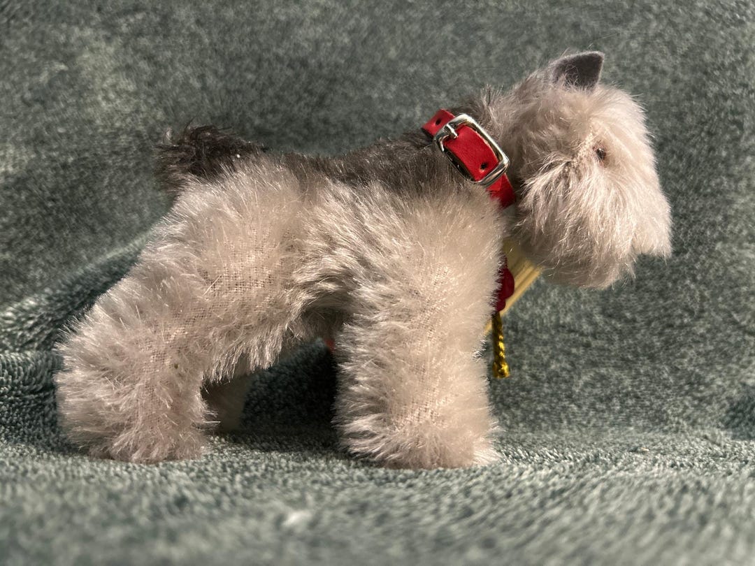 1960s Hermann Teddy Original Antique Toy Animals Dog Terrier With Tag ...