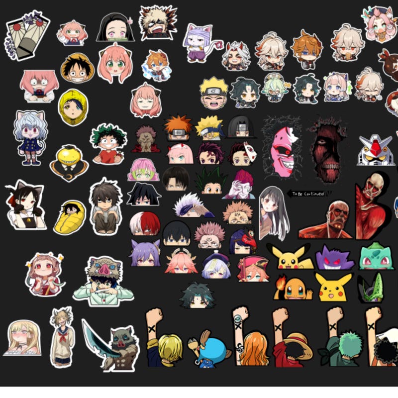 Anime Bumper Sticker - Etsy