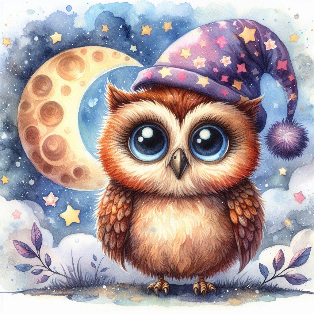 7 Images, Owl, Digital Art, Commercial Use, Printable Kit, Instant ...