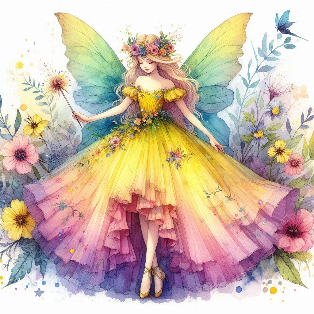 40 Images, Fantasy Fairy, Digital Art, Commercial Use, Printable Kit ...