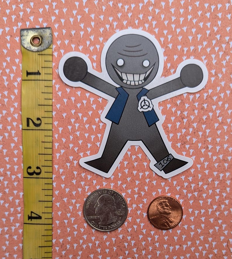 SCP Creepypasta Waterproof Sticker Decal Special Containment Procedure ...