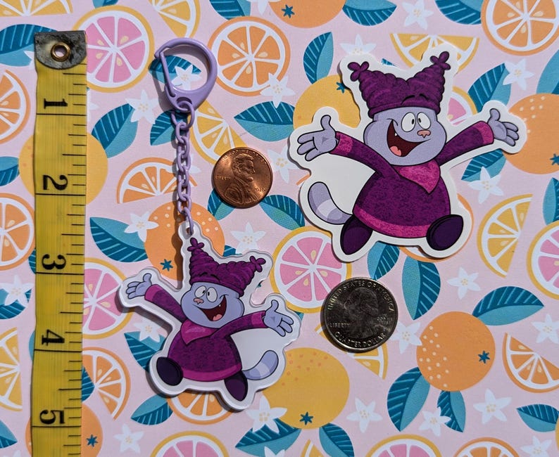 2000s Chowder & Invader Zim GIR Acrylic Keychain Charm and Waterproof ...