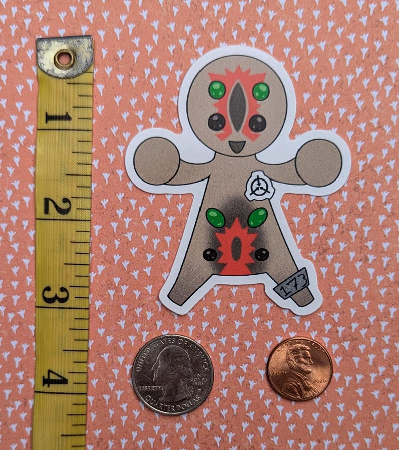 SCP Creepypasta Waterproof Sticker Decal Special Containment Procedure ...