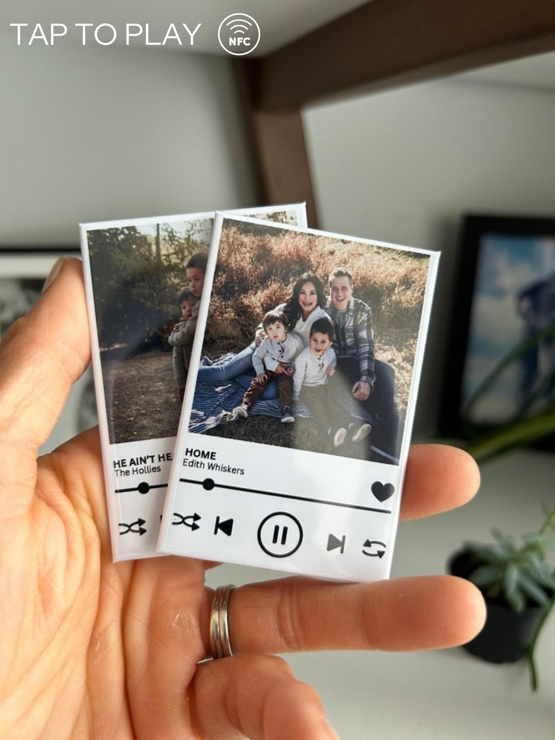 NFC Tap to Play, Custom Music Magnet, Custom Fridge Magnet, Music ...