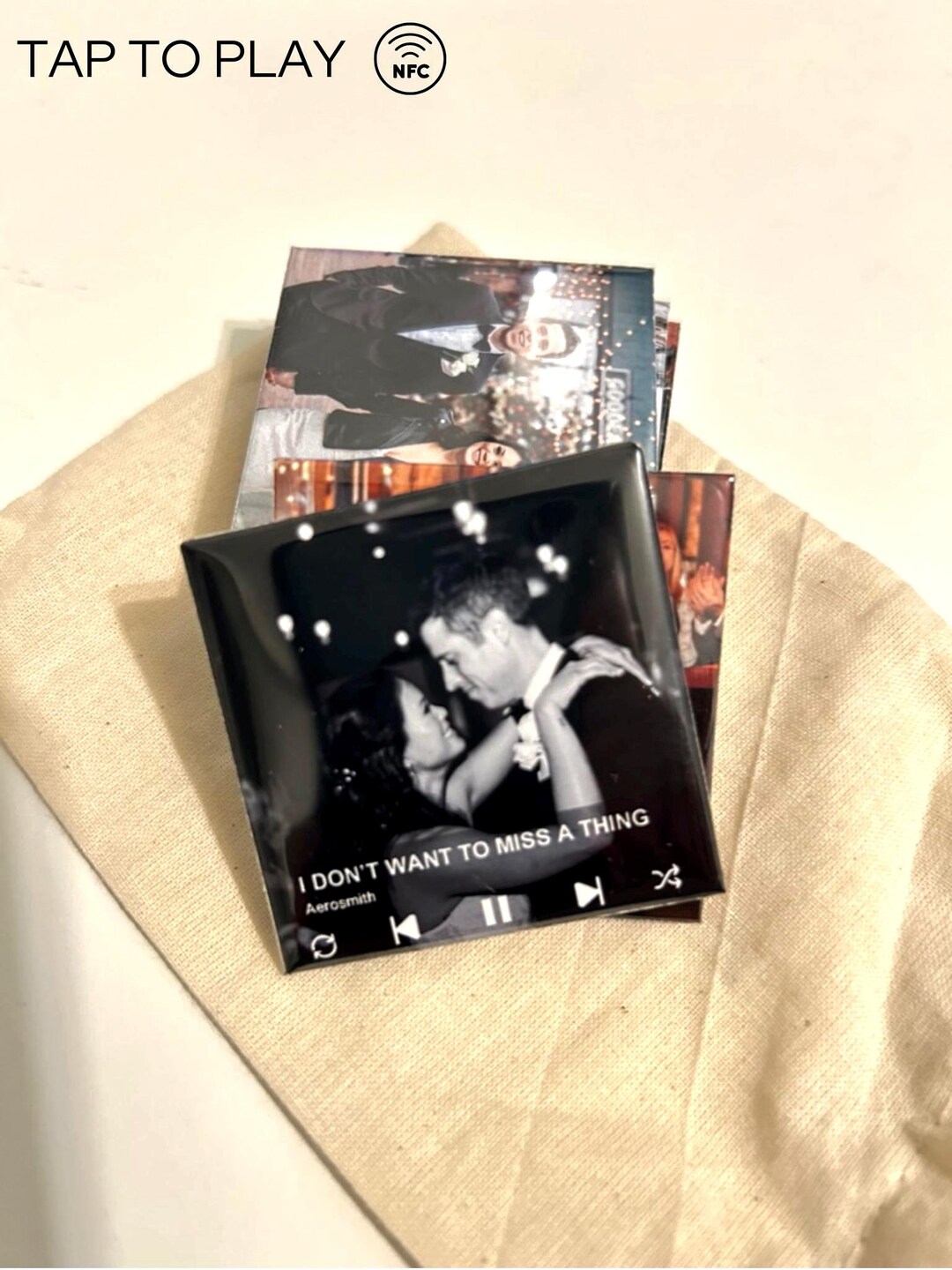 Custom Music Fridge Magnet, Custom Photo Magnet, NFC Music Magnet ...