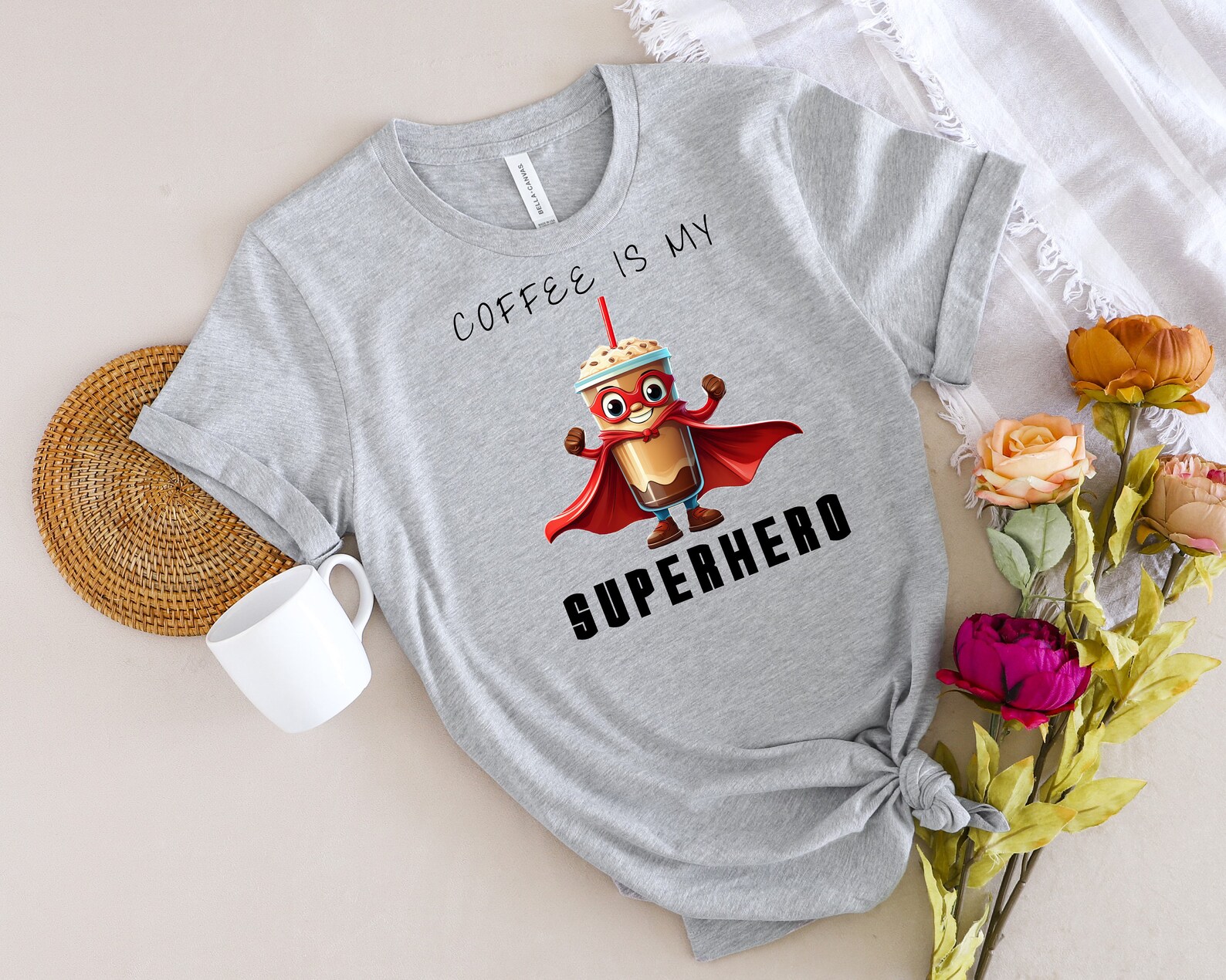 COFFEE SUPERHERO T Shirt, Coffee, Morning, Coffee Lovers, Caffeine ...