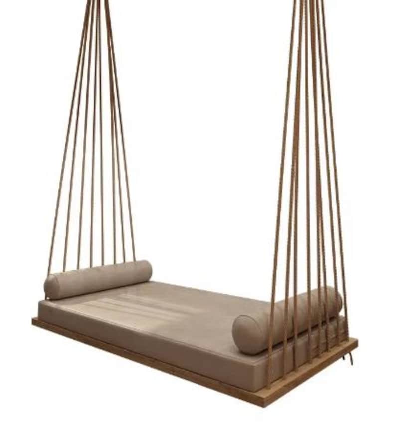 Wooden Bed Swing, Wooden Porch Swing, Balcony Swing, Backyard Swing ...