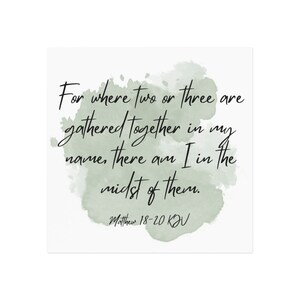 Bible Verse Square Magnet Fridge Magnet Christian Verse Square Magnet ...