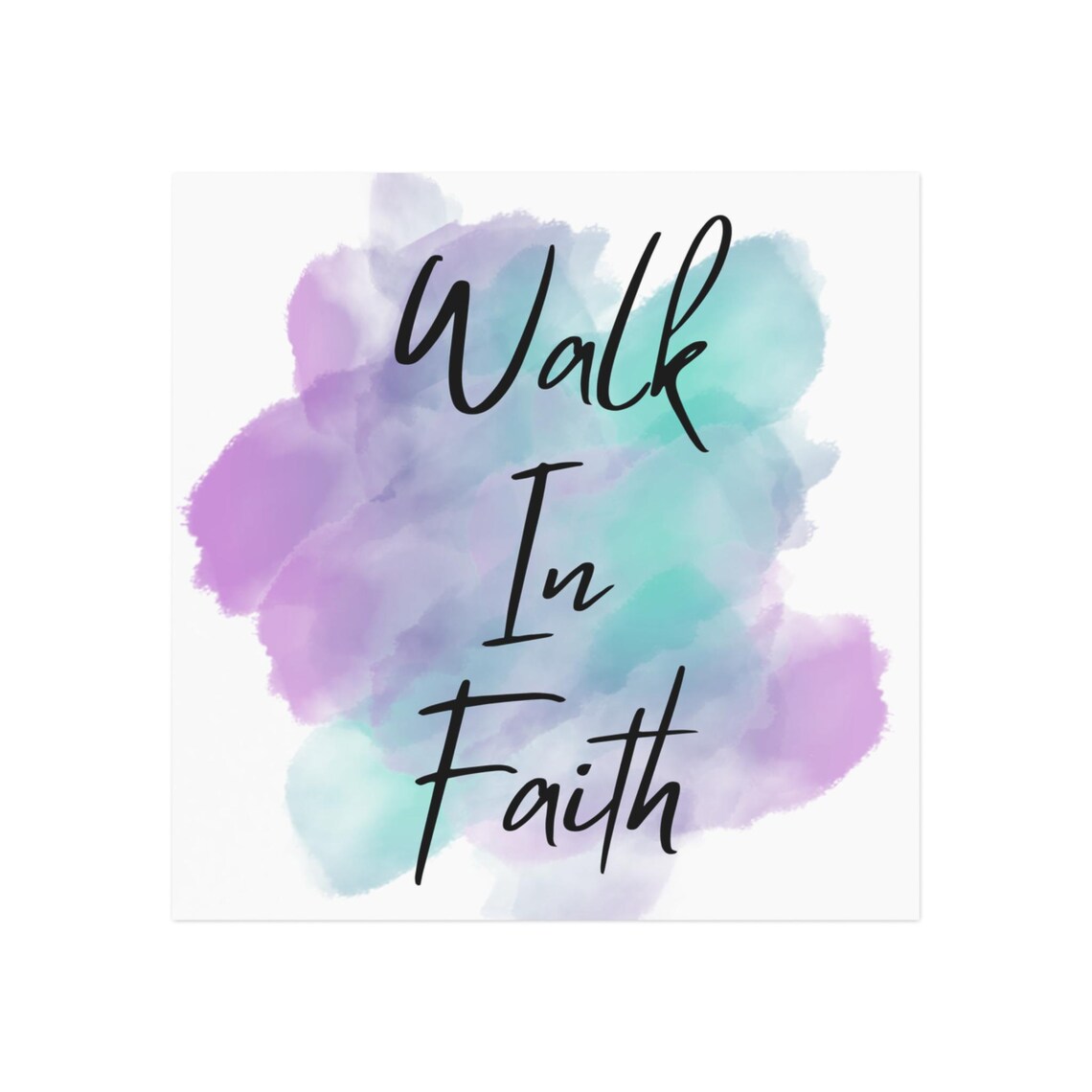 Faith Square Magnet, Religious Fridge Magnet, Christian Kitchen Decor ...
